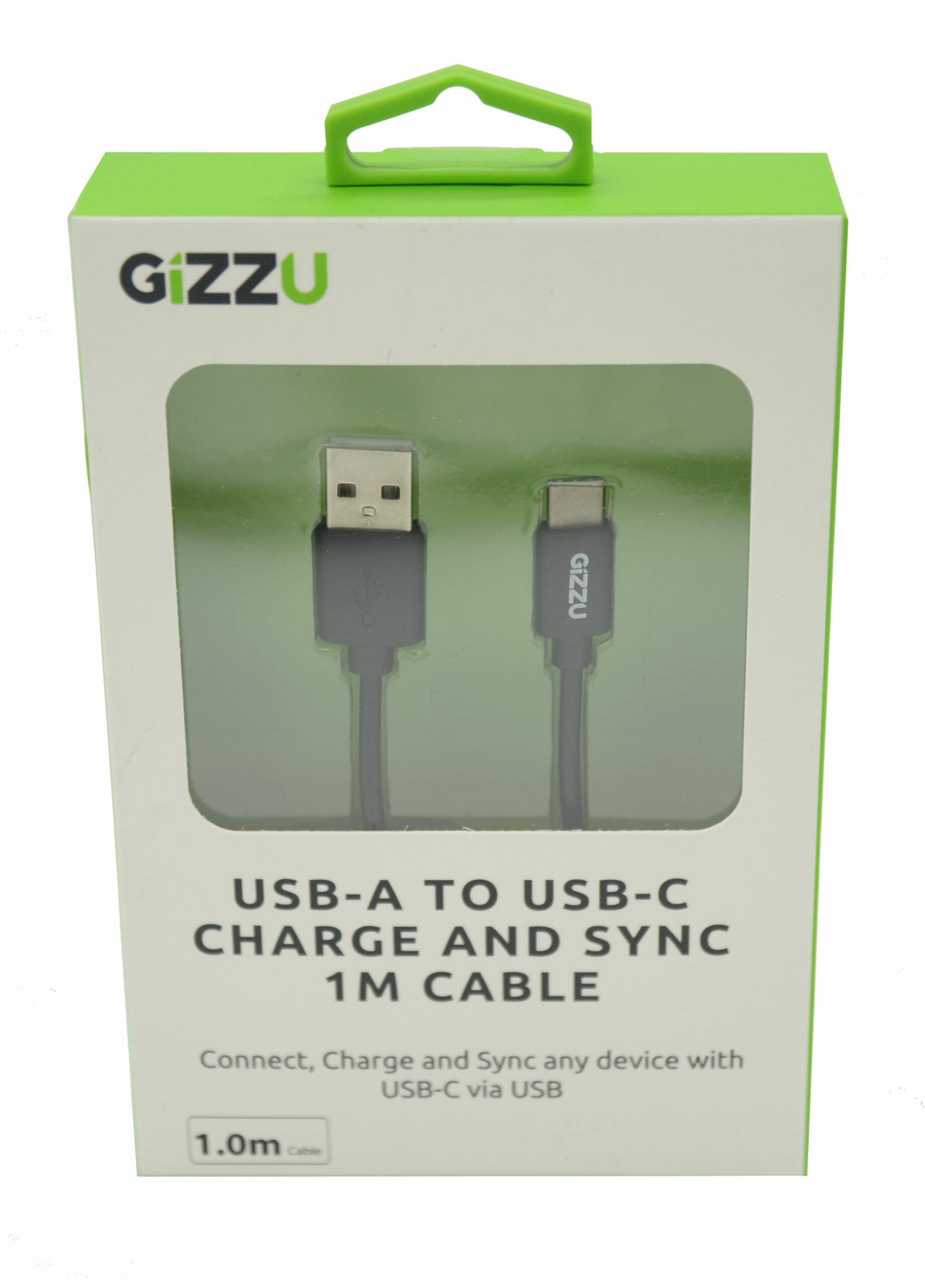 USB Cables - Gizzu USB2.0 A to USB-C 1m Cable Black was listed for R88 ...